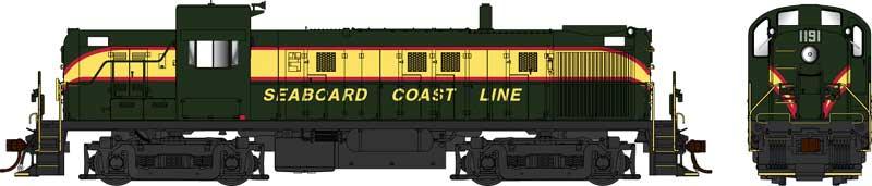 HO Bowser ALCo RS-3 Seaboard Coast Line Cab #1191 w/Sound - 25435| MPM Hobbies