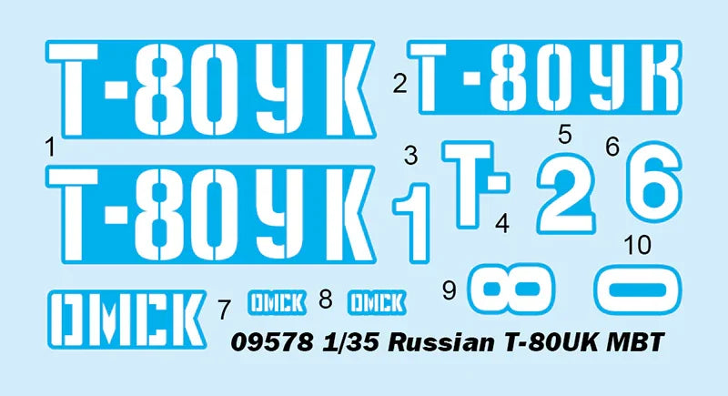 1/35 Trumpeter Russian T-80UK MBT - 09578| MPM Hobbies