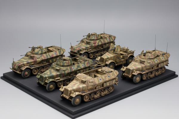 1/35 Half-Track Model Kits - German Sd.Kfz. 251 & 250 WWII - MPM ...