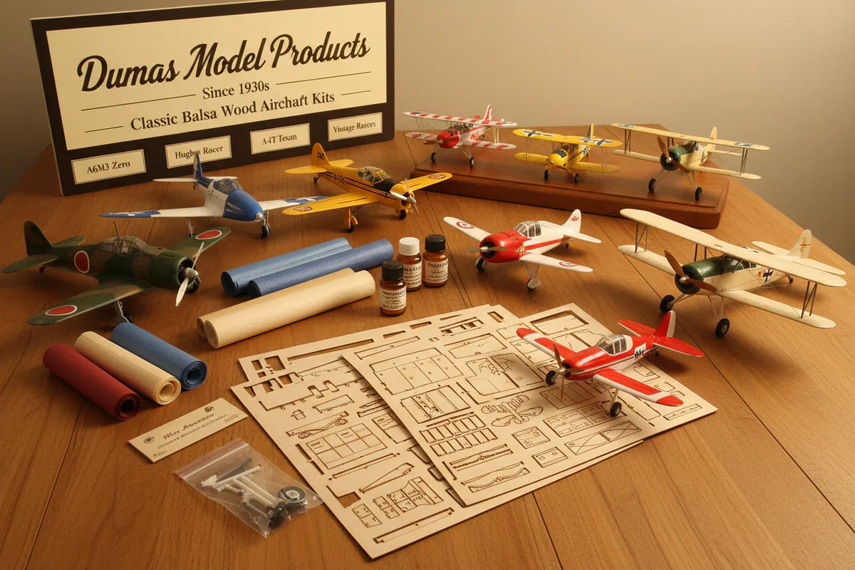 Balsa Wood Aircraft Model Kits - Dumas Flying Models - MPM Hobbies| MPM ...