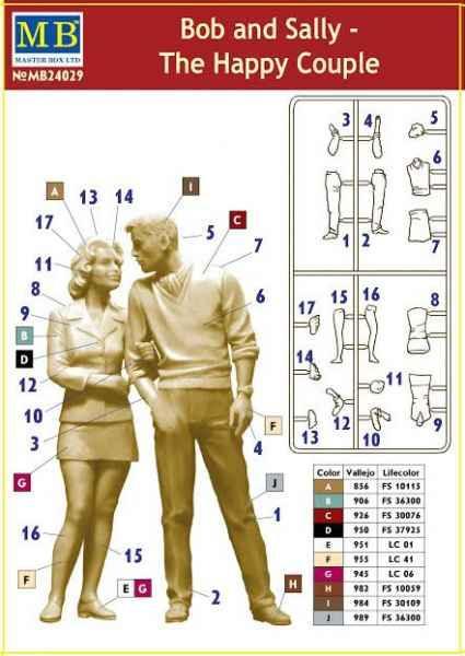 1/24 Master Box - Bob and Sally The Happy Couple 24029| MPM Hobbies