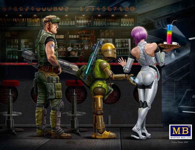 124-master-box-space-mercenary-with-gun-robot-and-android-waitress ...