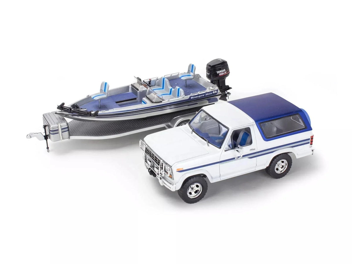 1/24 Revell-Monogram '80 Ford Bronco w/Bass Boat & Trailer 7242| MPM ...