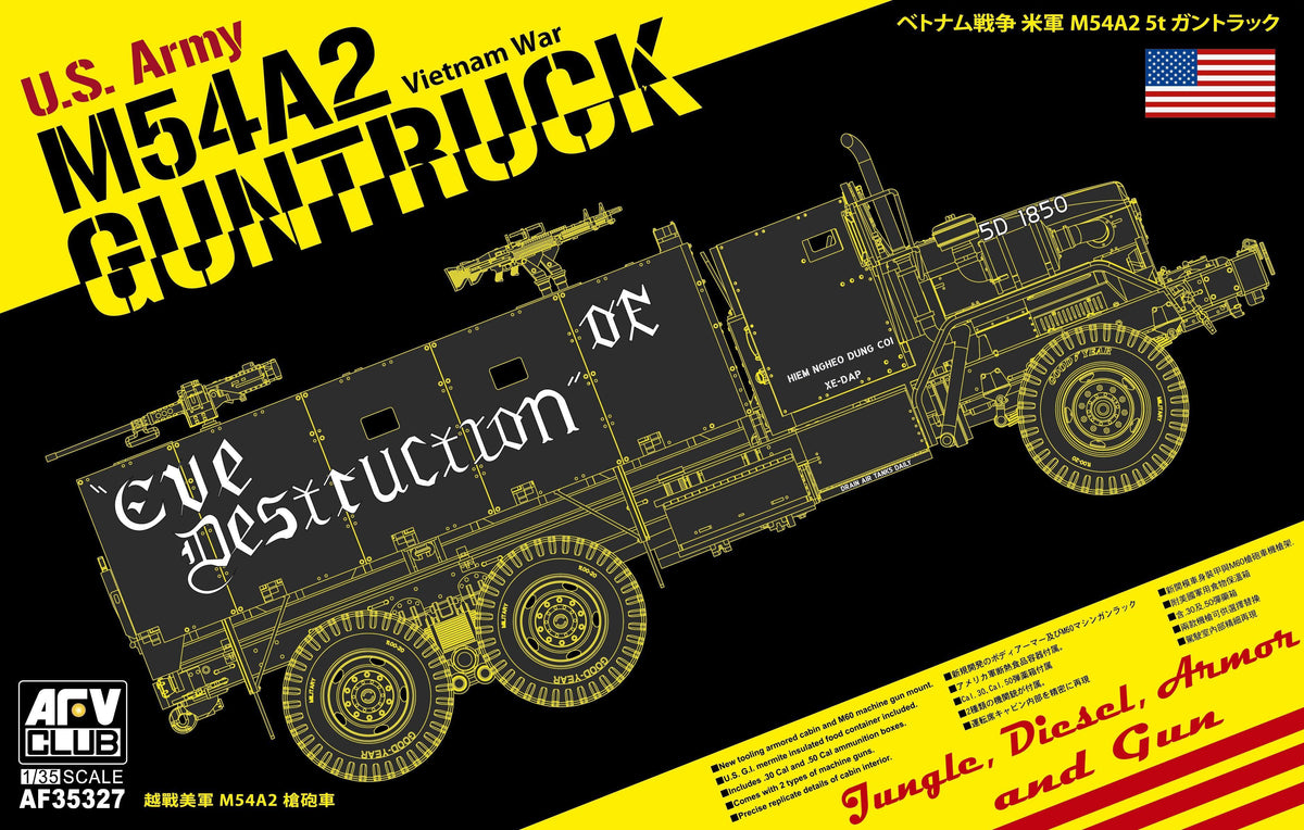 1/35 AFV M54A2 5-ton Gun truck AF35327| MPM Hobbies