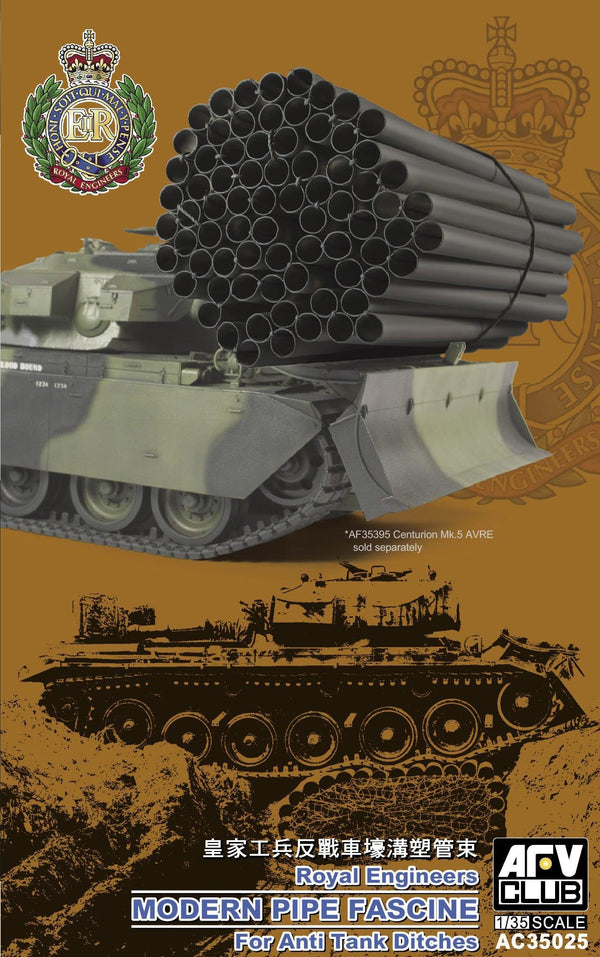 1/35 AFV Royal engineers modern pipe fascine for anti-tank ditches AC3 ...