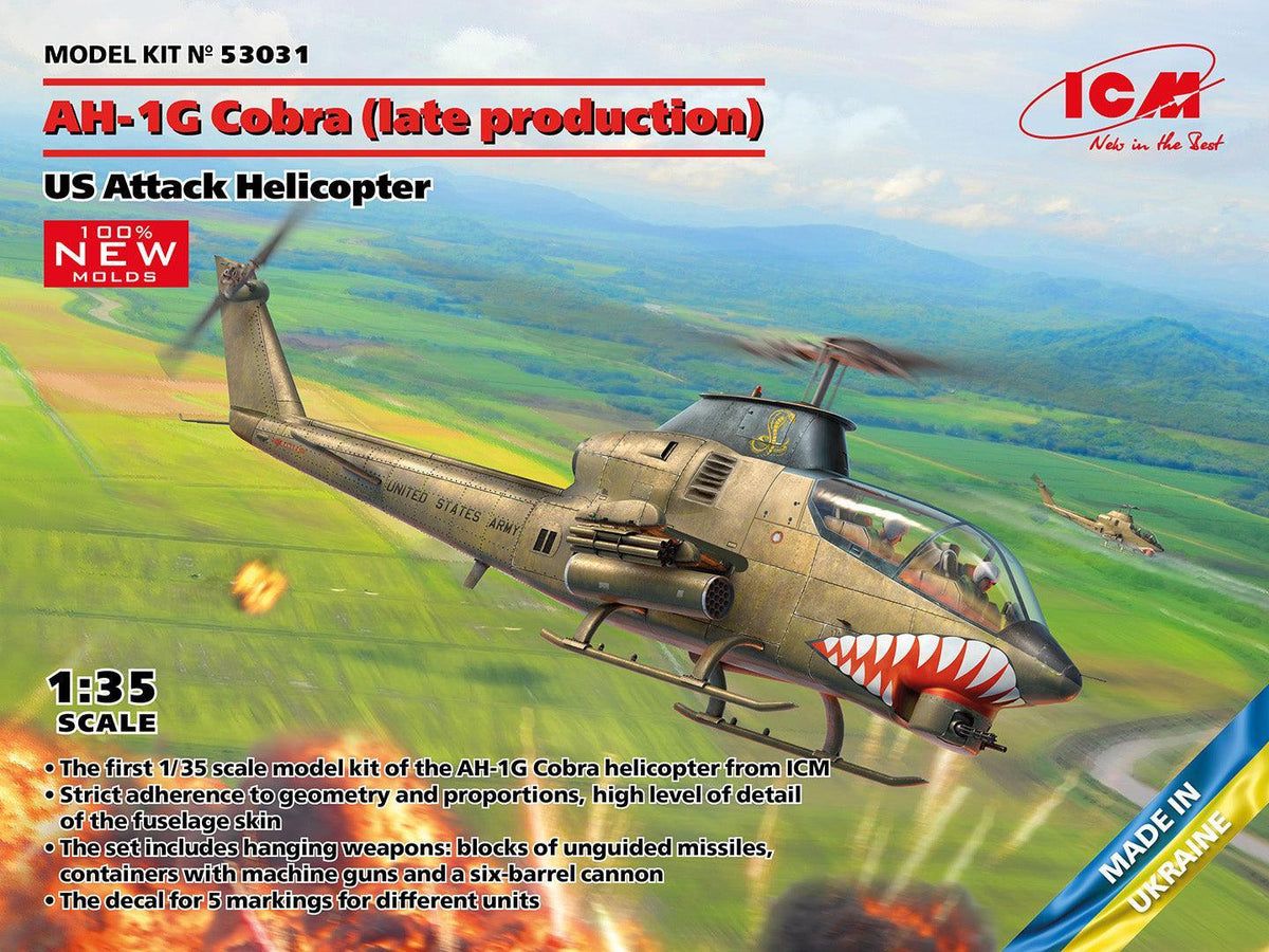 1/35 ICM AH-1G Cobra US Attack Helicopter 53031| MPM Hobbies