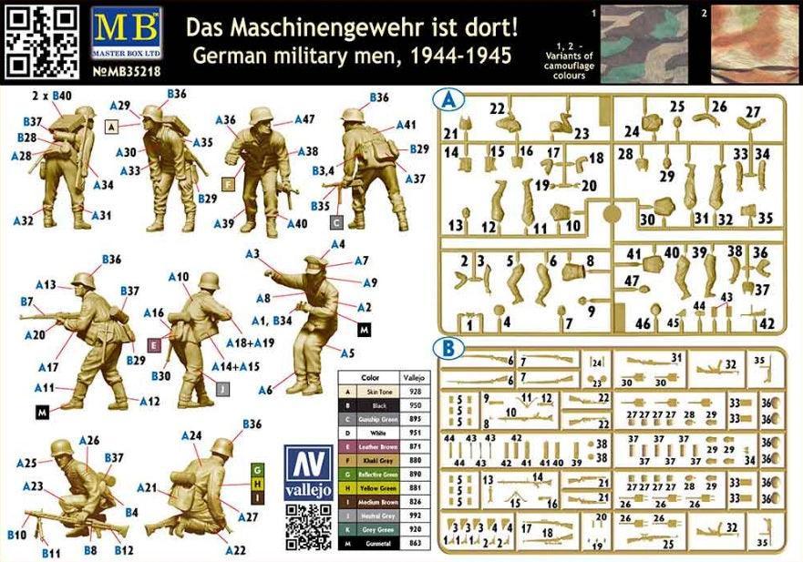 1/35 Master Box - German Military Men (1944-1945) 35218| MPM Hobbies