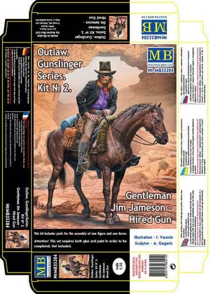 1/35 Master Box - Outlaw Gunslinger- Gentleman Jim Jameson Hired Gun 3 ...