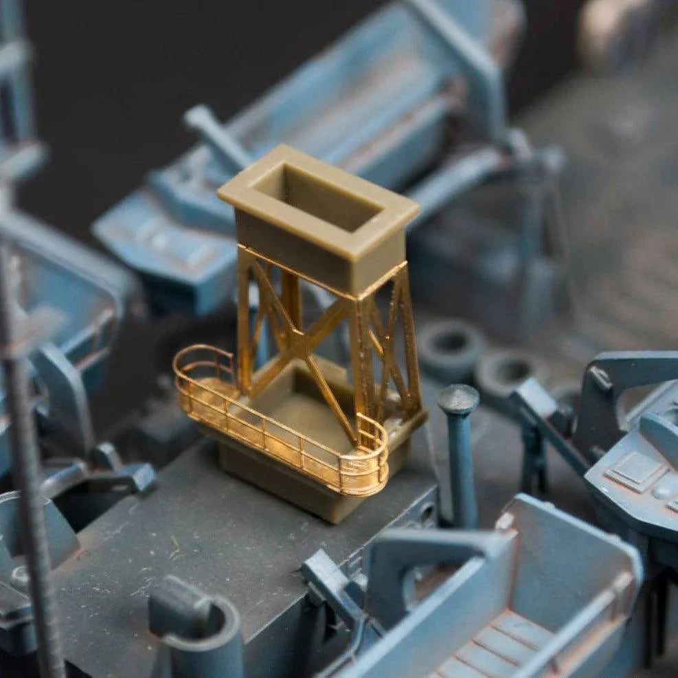 1/350 AFV LST 491 class photo-etched sheets of bridge detail upgrade s ...