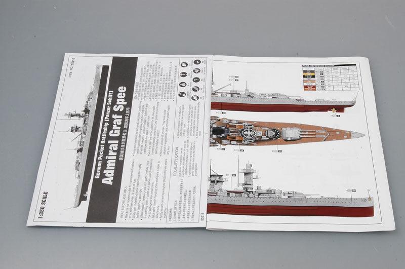 1/350 Trumpeter German Pocket Battleship (Panzer Schiff) Admiral Graf ...