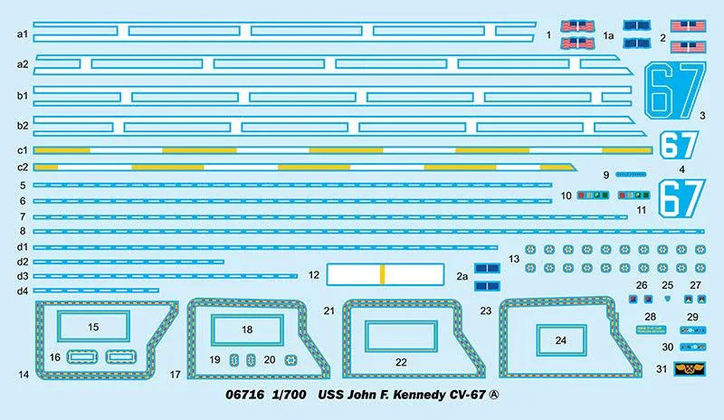 1/700 Trumpeter USS John F. Kennedy CV-67 06716| MPM Hobbies