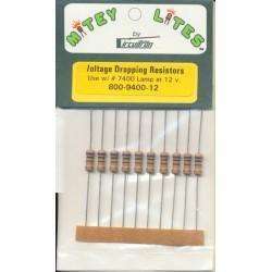 800-9400-12 Resistors for 12v 10pk| MPM Hobbies