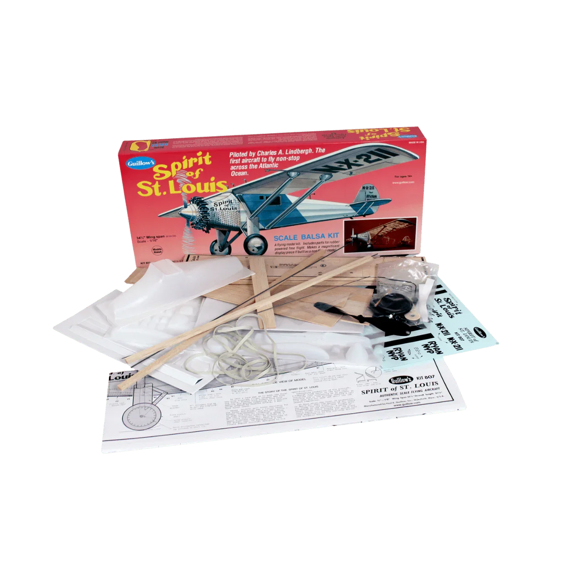 Guillows Kits Spirit of St. Louis| MPM Hobbies