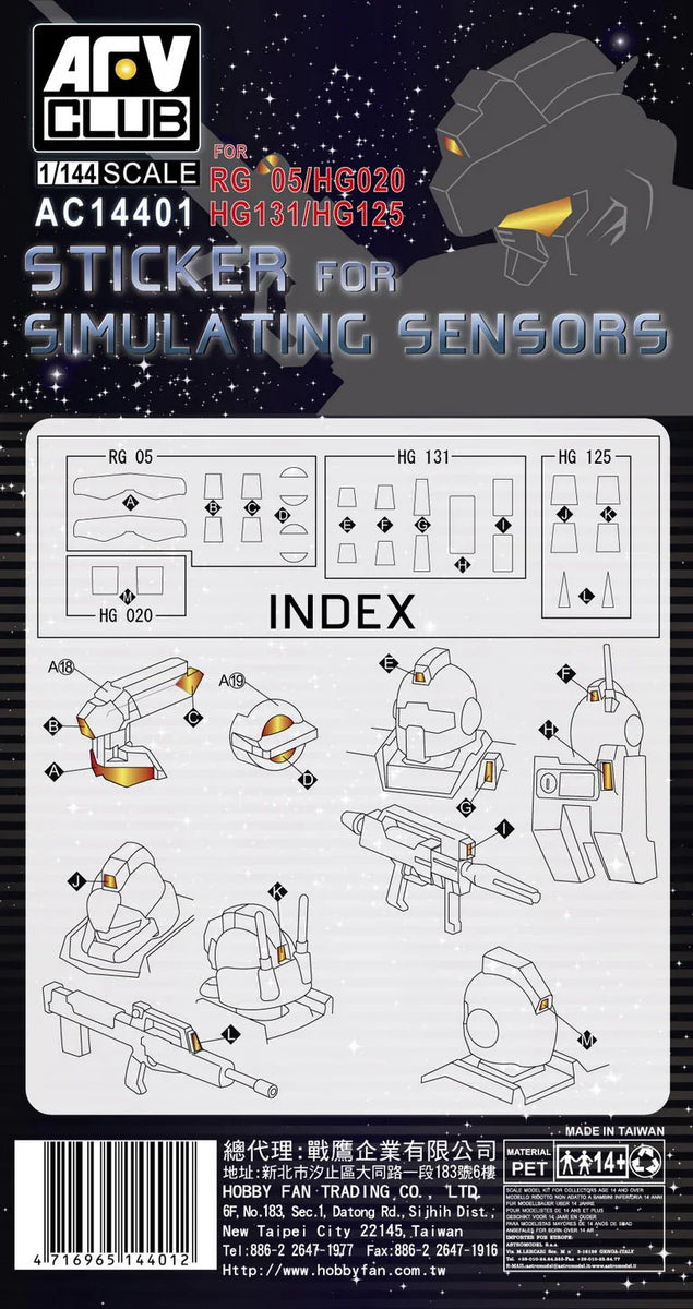 1/144 Sticker for Simulating Sensors - AC14401| MPM Hobbies