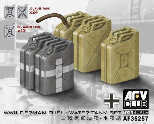 1/35 WWII German Fuel/Water Tank Set | AFV Club AF35257 | MPM Hobbies ...