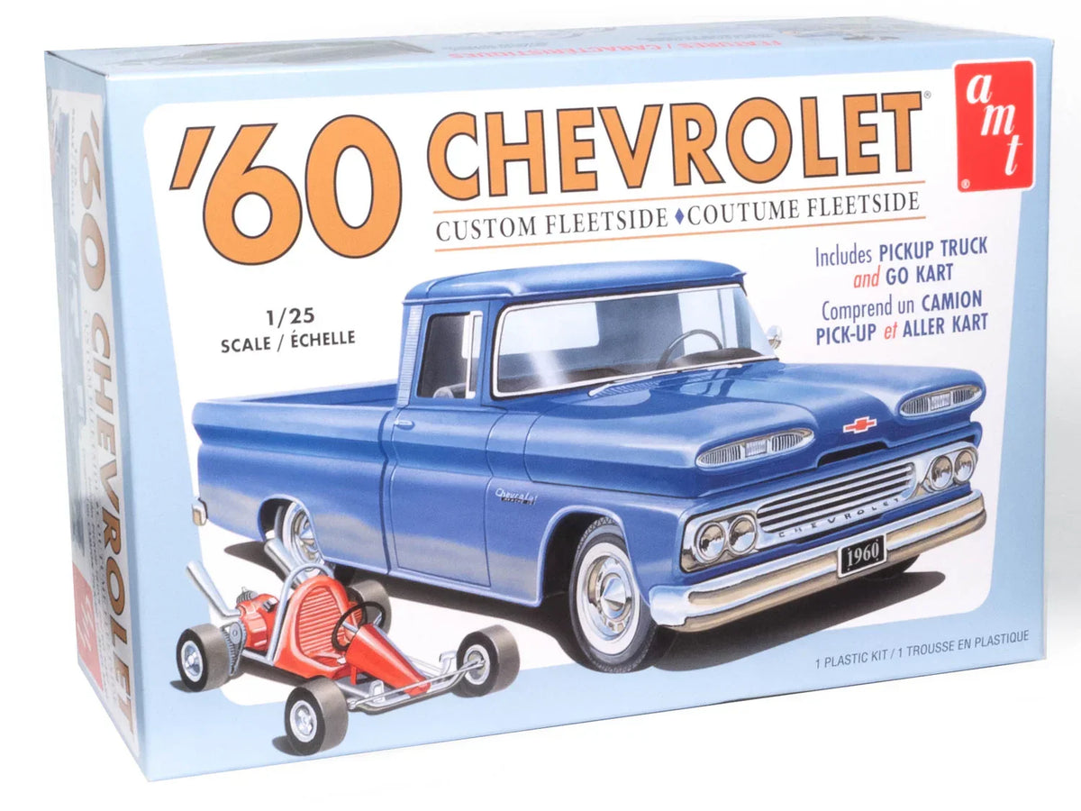 1/25 AMT 1960 Chevy Custom Fleetside Pickup with Go Kart 1063| MPM Hobbies
