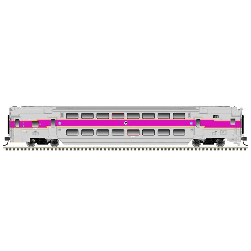 N Scale Atlas Master Multi-Level Cab Car MBTA #1803 - 50006624| MPM Hobbies