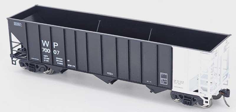 HO Bowser 100T Hopper Cars Western Pacific Black/White End #70007 - 43 ...