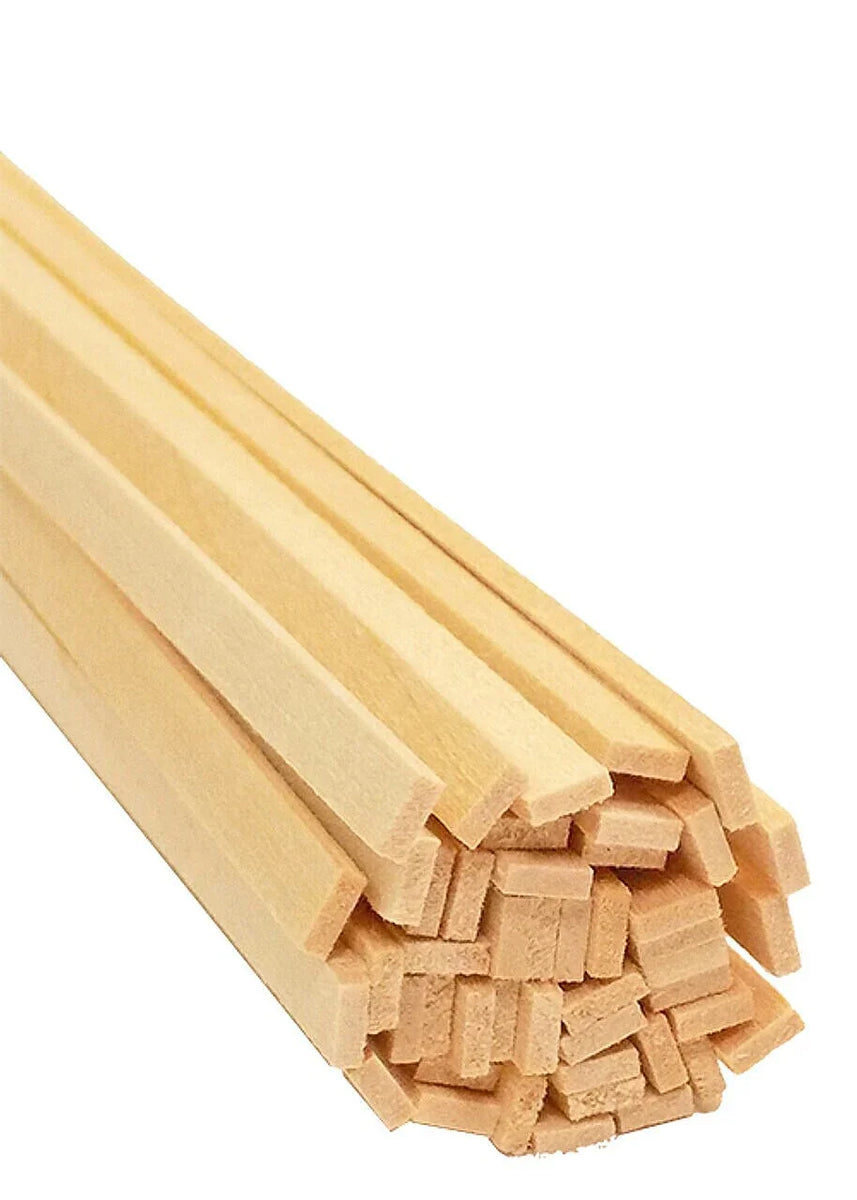 Bud Nosen Basswood Stick 5/64" x 3/4" x 24" (15/pkg) 3183| MPM Hobbies