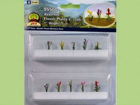 O Scale JTT - Assorted Flower Plants 2 - 95560| MPM Hobbies