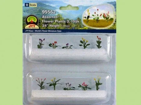 O Scale JTT - Flower Plants Assortment #3 - 95562| MPM Hobbies