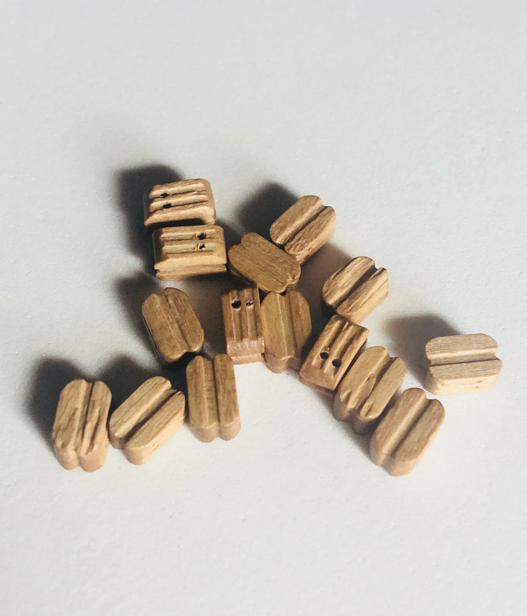 Model Shipways - 1/4" (7mm) Walnut Double Sheave Block 30 pcs - 311 ...