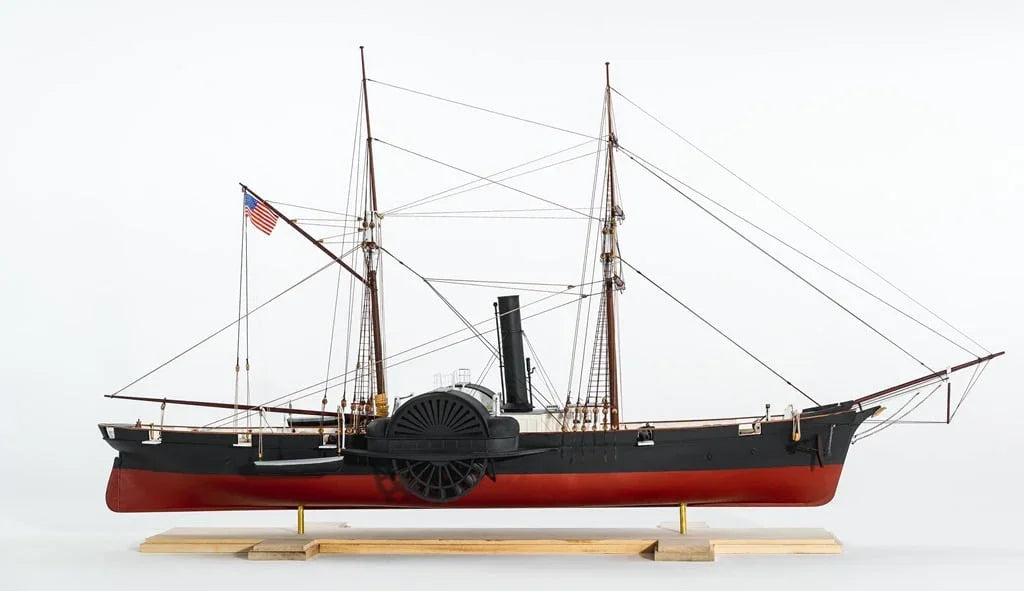 1/96 Model Shipways USCG Harriet Lane Steam Paddle Cutter & Gunboat 18 ...