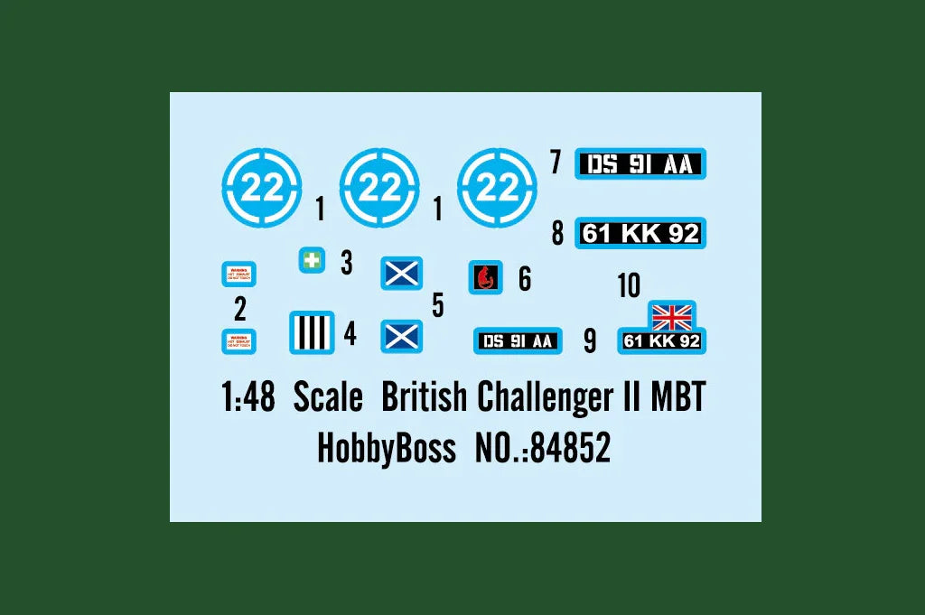 1/48 Hobby Boss British Challenger II MBT 84852| MPM Hobbies
