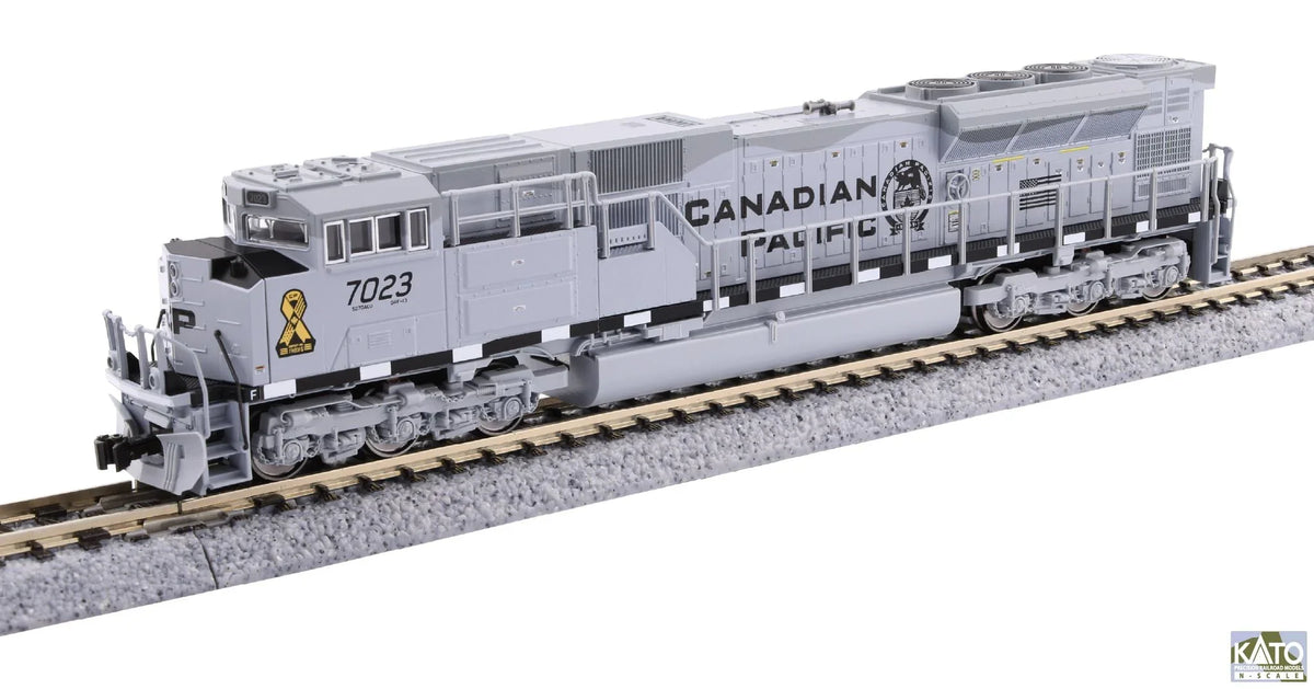 N Kato Canadian Pacific #7023 (Grey) SD70ACu w/Pre-Installed DCC 176-8 ...
