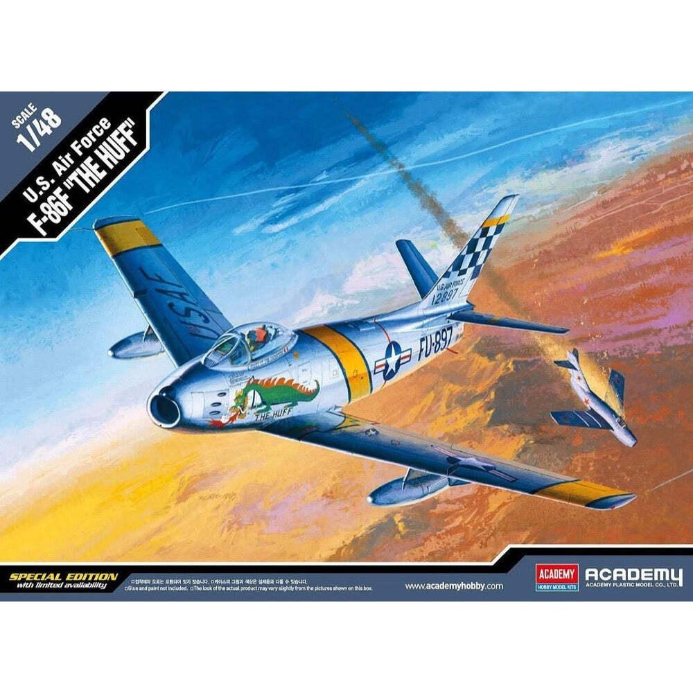 1/48 Academy F-86F Sabre The Huff Korean War Fighter Model Kit 12234 ...