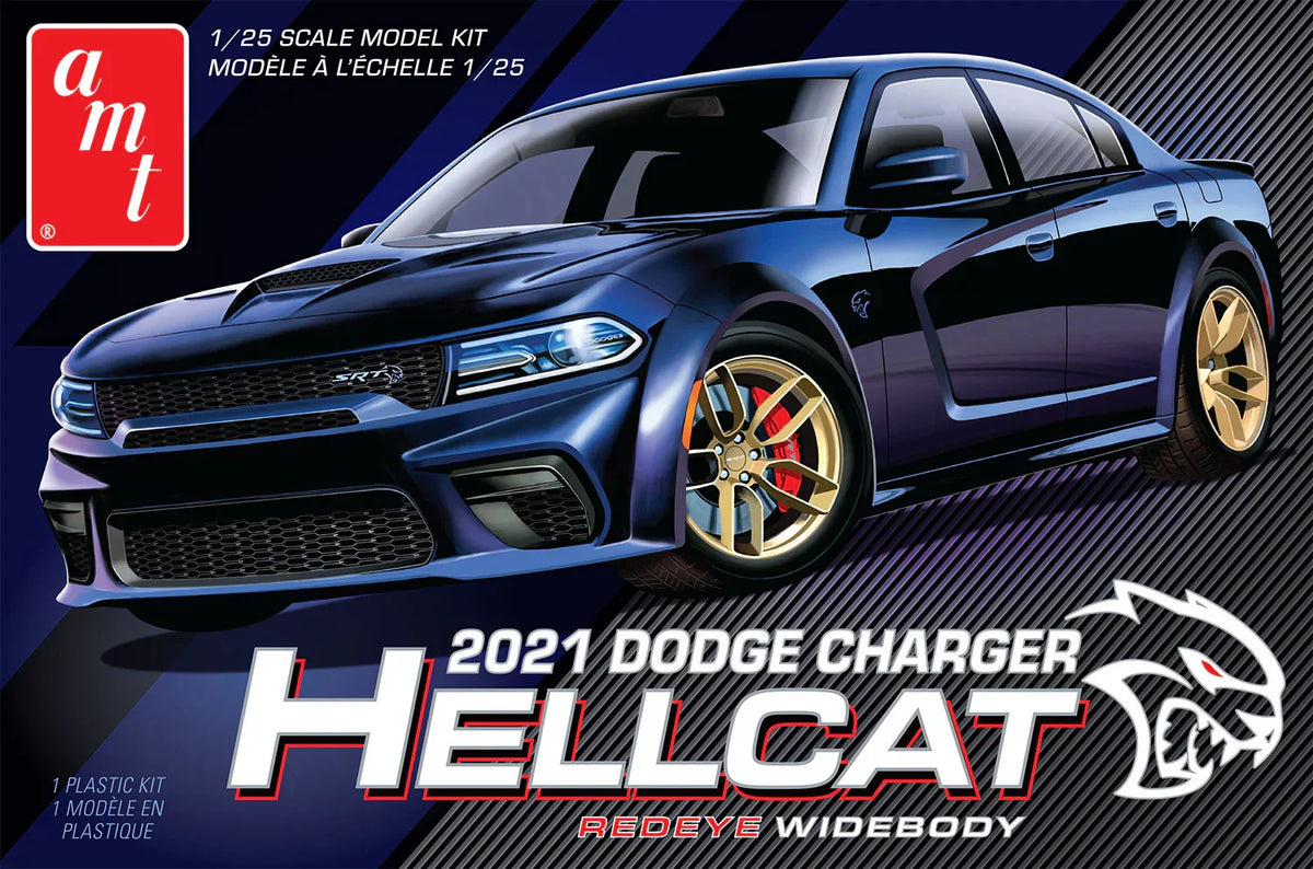 AMT Dodge Charger Hellcat Redeye Widebody 1/25 Scale Model Kit 1325 ...