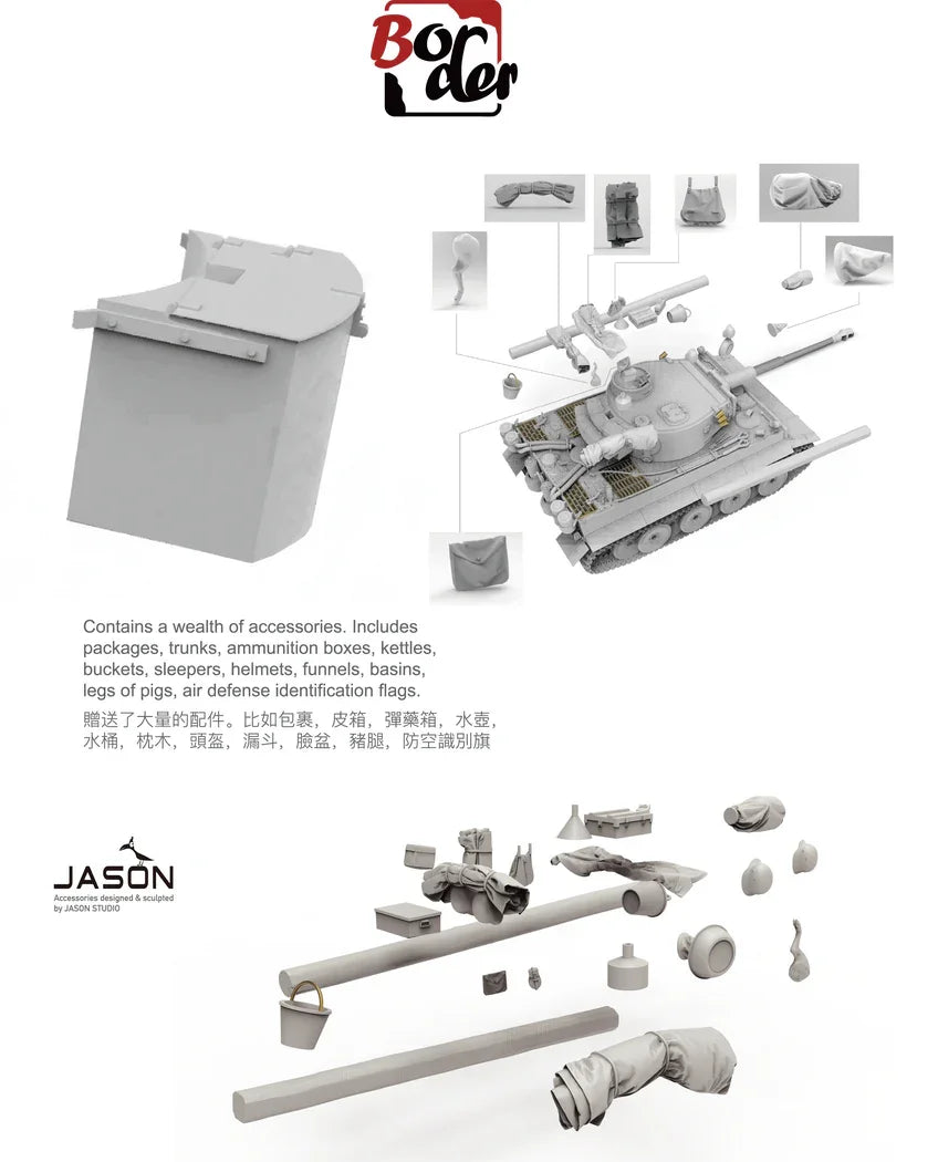 1/35 Border Model Tiger I Early Production Battle of Kharkov BT034| MPM ...