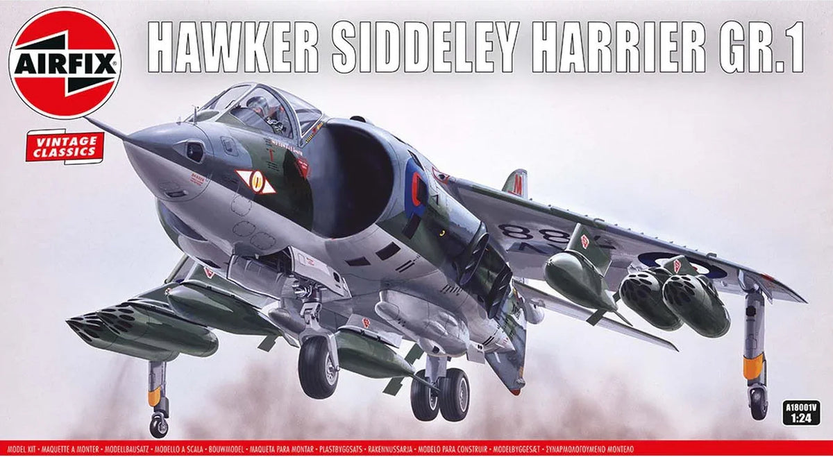 1/24 Airfix Hawker Siddeley Harrier GR.1 Jump Jet Model Kit A18001V ...