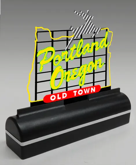 Miller Engineering Portland Oregon Sign Desk Top Neon Base 2350| MPM ...