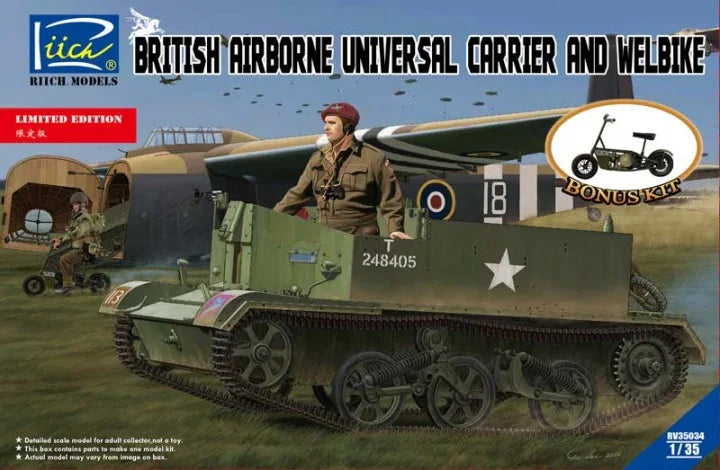 1/35 Riich British Airborne Universal Carrier and Welbike 35034| MPM ...