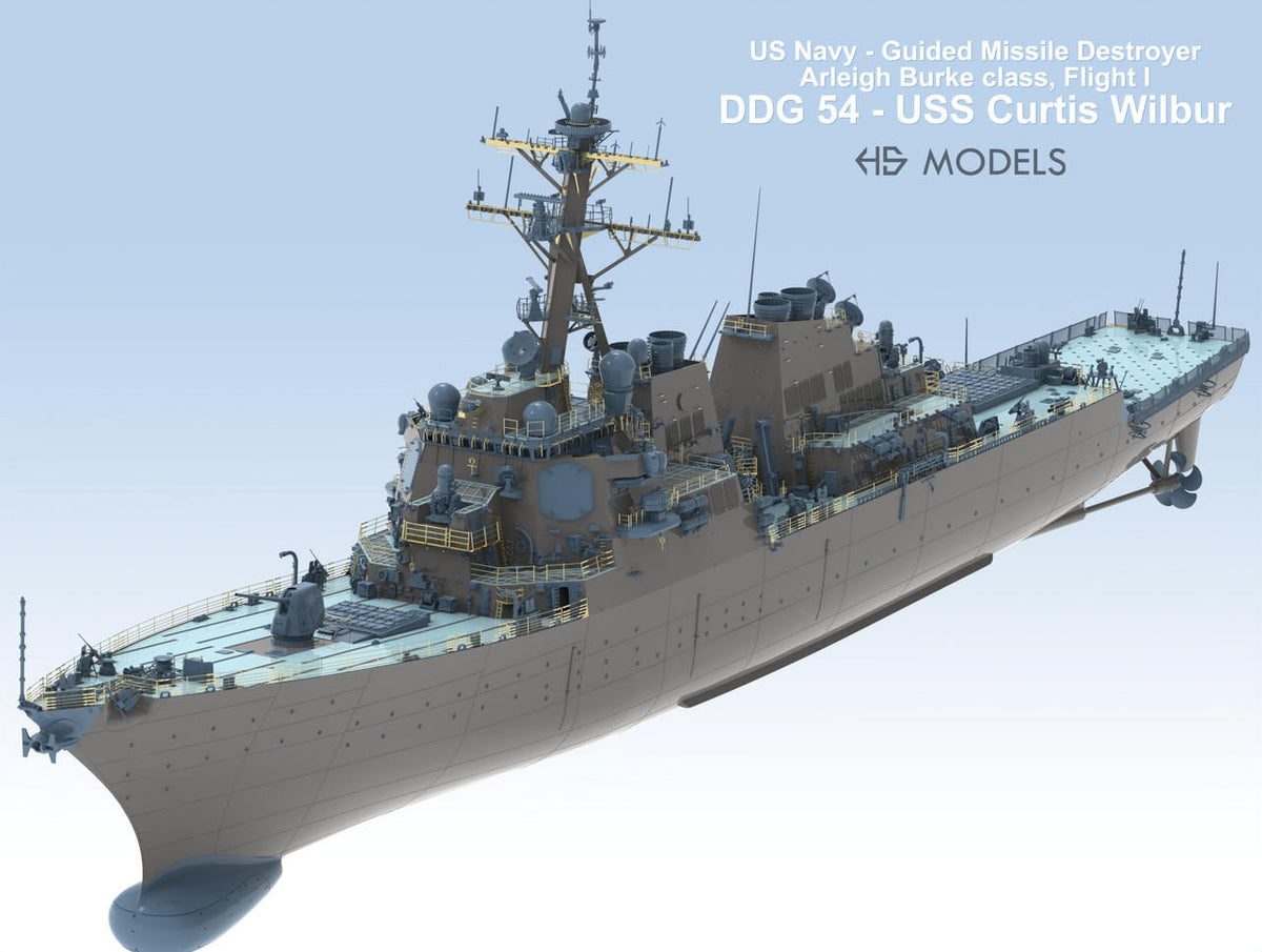 1/200 HS Models USS Curtis Wilbur Super Detail Set 20001 | Ship Model ...