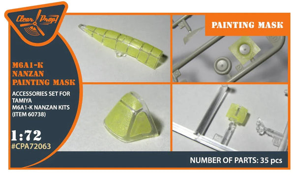 1/72 Clear Prop M6A1-K Nanzan Painting Mask Tamiya 60738| MPM Hobbies