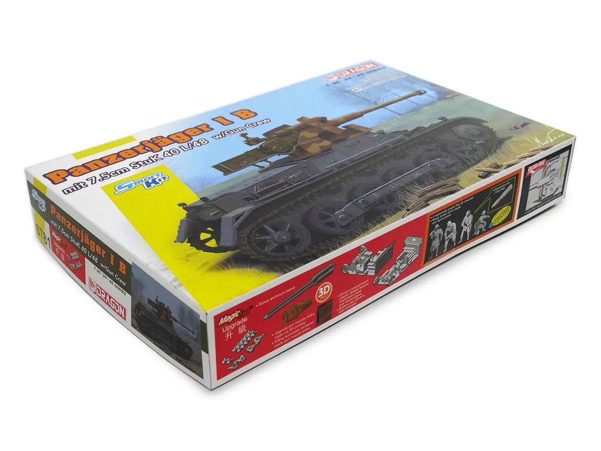1/35 Dragon Model Panzerjager I B mit 7.5Cm Stuk 40 L/48 w/Gun Crew 67 ...