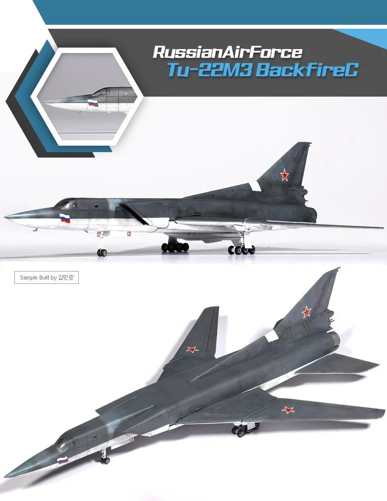 1/144 Academy Russian Air Force Tu-22M3 Backfire C 12636| MPM Hobbies