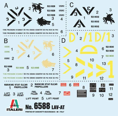 1/35 Italeri LAV-AT T.U.A. (Tow-Under-Armor) 6588| MPM Hobbies
