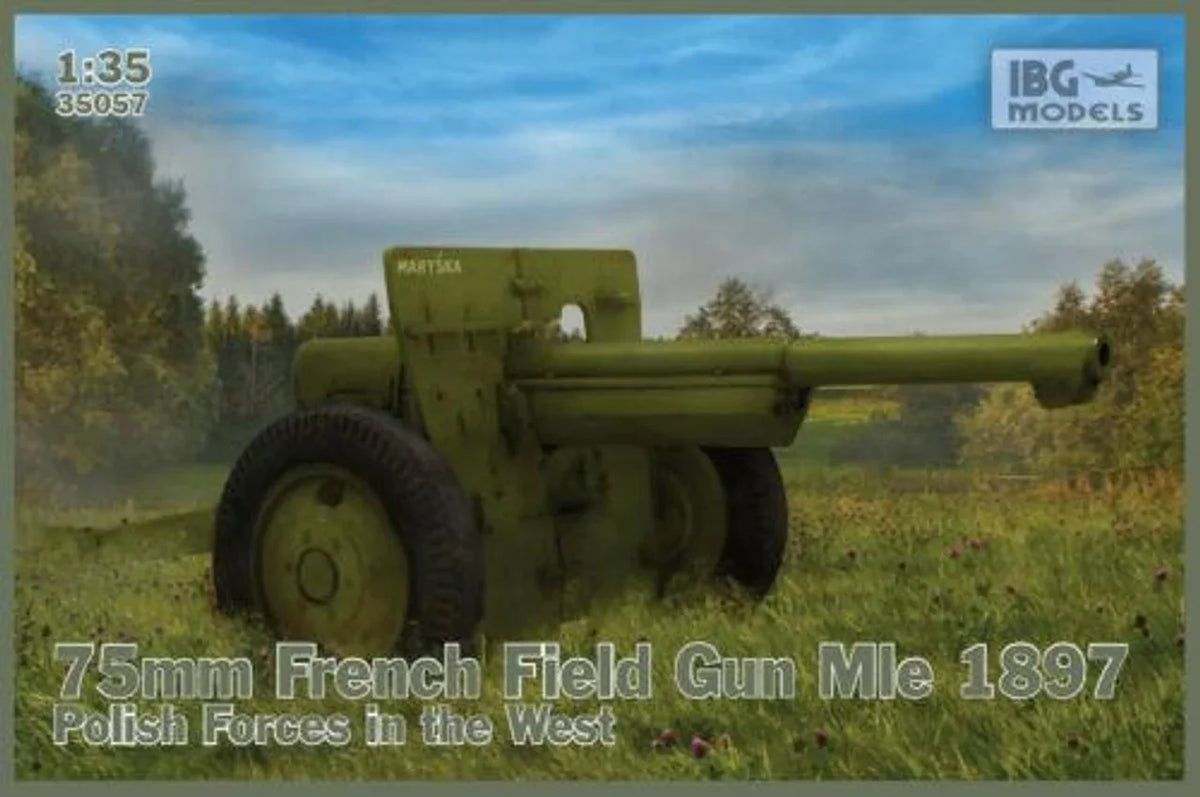 1/35 IBG Model 75Mm French Field Gun Mle 1897 Polish Forces In The Wes ...