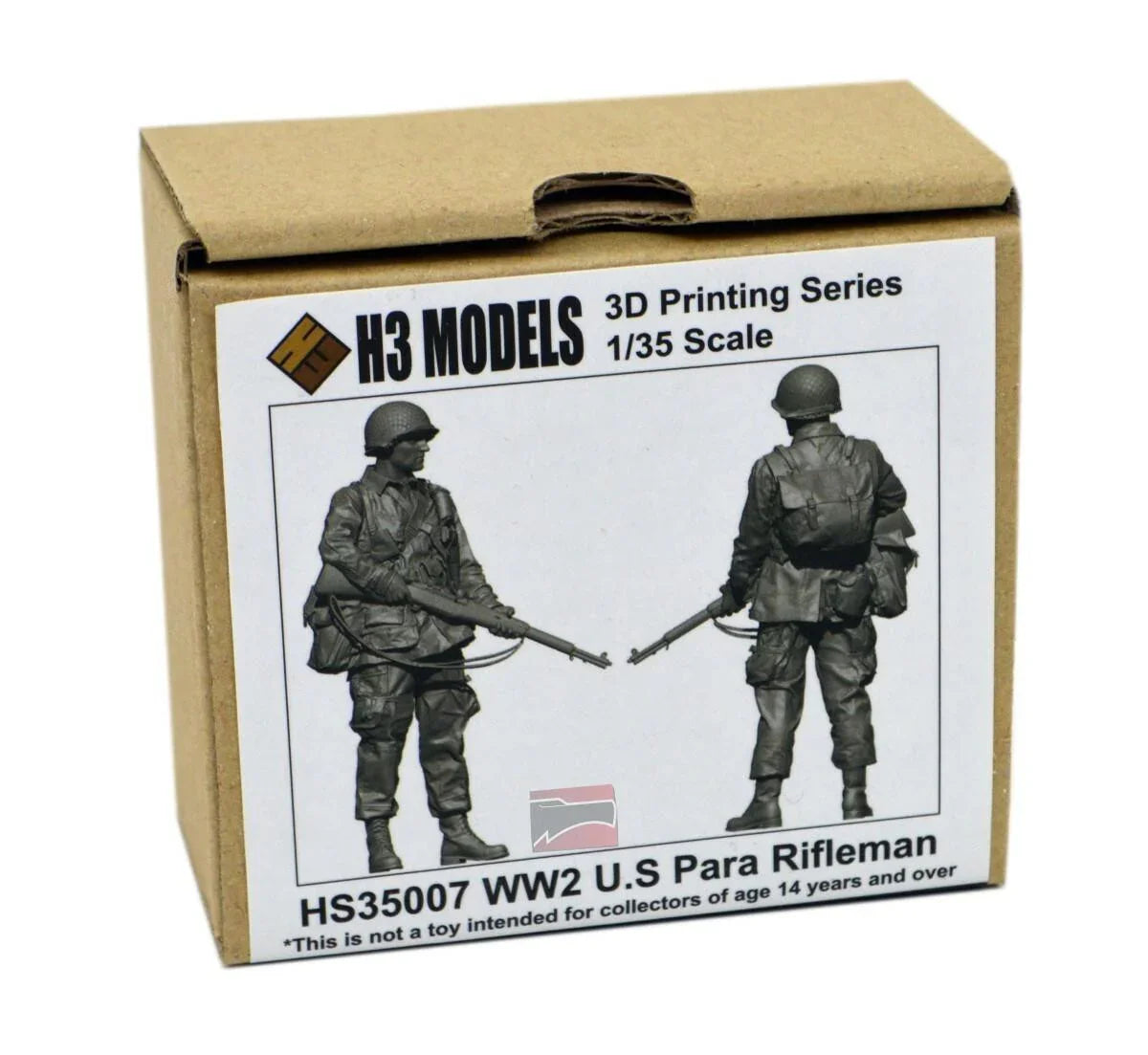 1/35 H3 Models WWII US Paratrooper Rifleman Resin Model Kit 35007| MPM ...