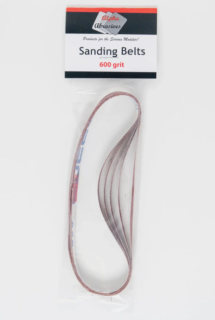 600 Grit Sanding Belts 5-Pack Ultra Fine | Alpha Abrasives | MPM ...