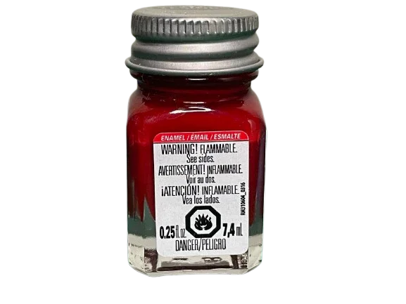 Testors Enamel Paint Gloss Dark Red 1/4 oz | 1104| MPM Hobbies