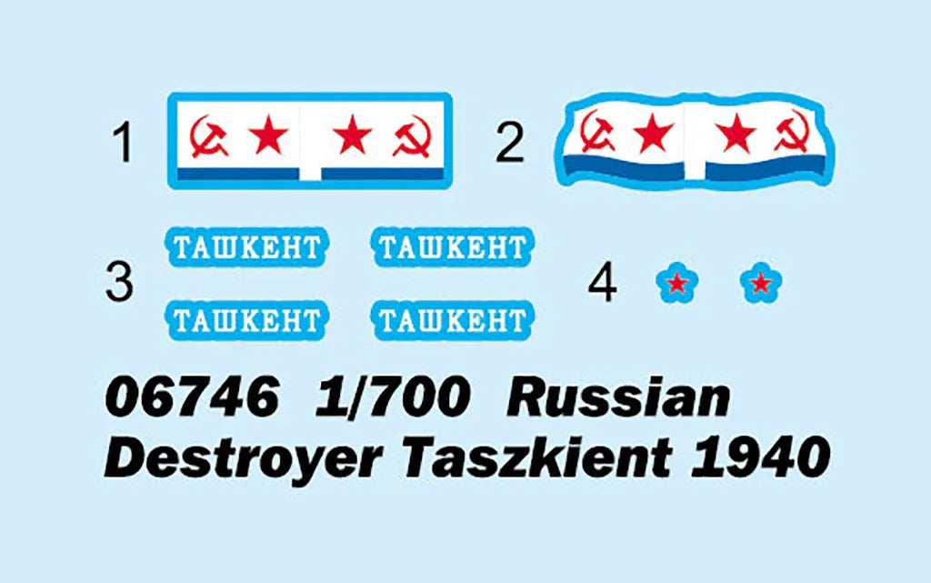 1/700 Trumpeter Russian Destroyer Taszkient 1940 - 06746| MPM Hobbies