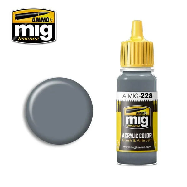 A.Mig-0228 ACRYLIC COLOR FS-35164 Intermediate Blue (ANA 608)| MPM Hobbies