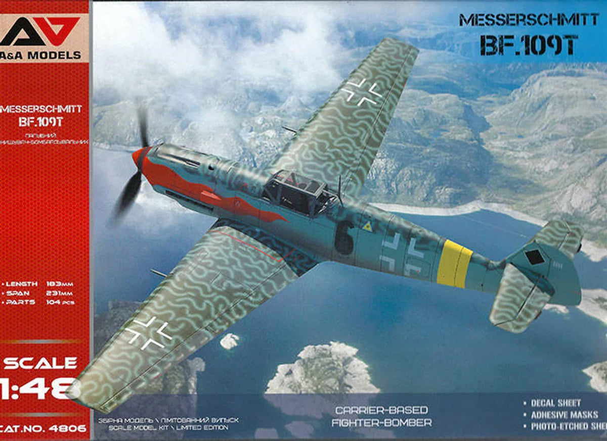 1/48 A&A Models Messerschmitt Bf.109T Carrier Fighter Kit AAM4806| MPM ...