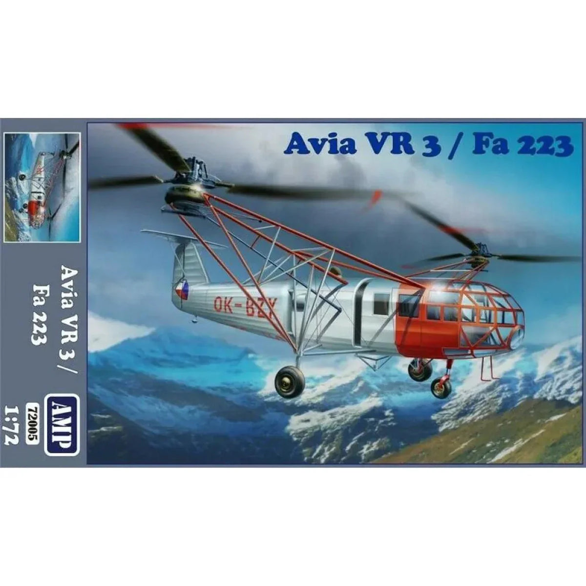 1/72 AMP Avia VR3/Fa223 Drache - First Production Helicopter Kit| MPM ...