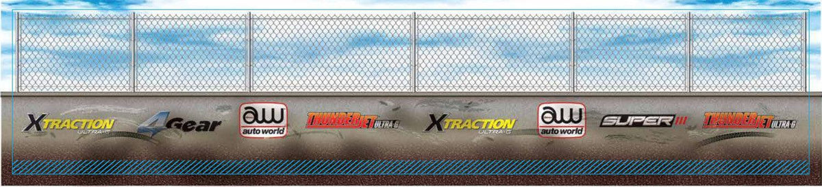 Auto World 14.5" Billboard Race Track Barrier Walls 6 pk HO Scale #111 ...