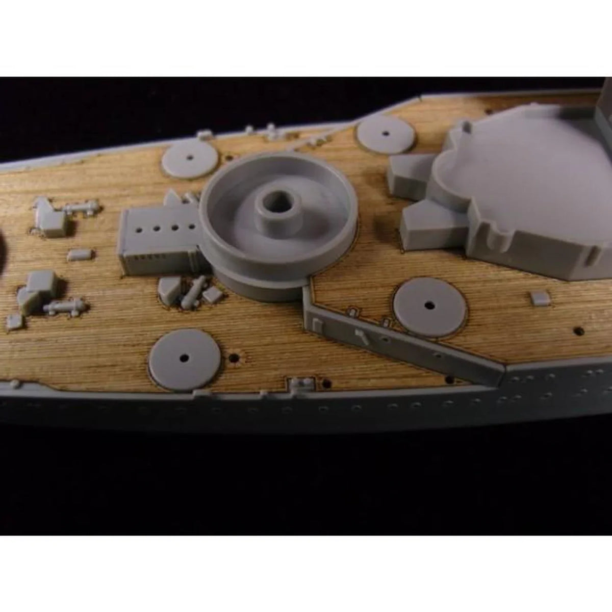 1/700 ArtWox French Battleship Jean Bart 1955 Blue Wood Deck Trumpeter ...